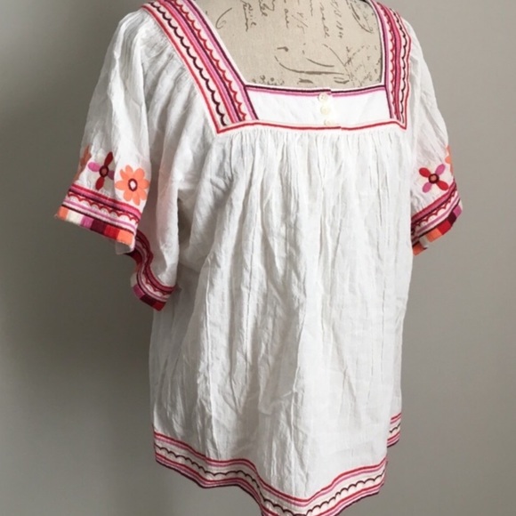 Madewell | Tops | Nwt Madewell Embroidered Sandblossom Top | Poshmark